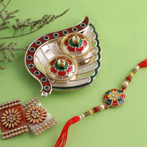 Rakhi Thali, Send Rakhi Pooja Thali to India, Rakhi Thali for Brother ...