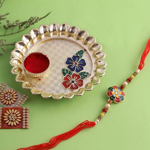 Rakhi Thali, Send Rakhi Pooja Thali to India, Rakhi Thali for Brother ...