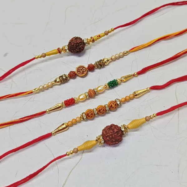Set of 5 - Rakhis, Online Rakhi Sets Delivery in India ...